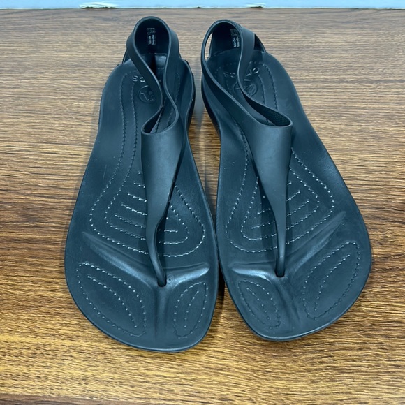 Crocs Shoes Crocs Sexi Flip Flop Sandal In Black Womens Size 7 Poshmark